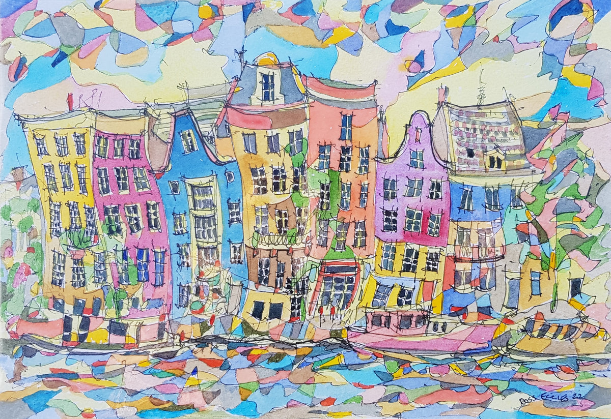 Ross Eccles | Buy Original Paintings | Canal City Amsterdam