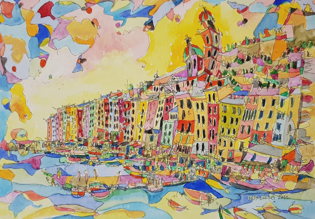 Ross Eccles Artist | Portovenere, Cinque Ports | Watercolour